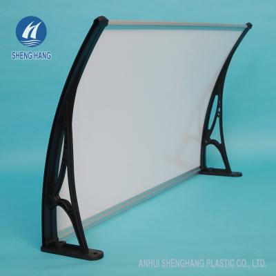 China Polycarbonate Door Canopy Awning 1000mm Width 600mm Depth Sun Rain Snow Protection for sale