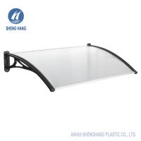 China Sunshield Curved Polycarbonate Plastic Awning 5mm UV Coating for sale