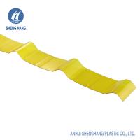 China 50 Micron UV Coated Corrugated Polycarbonate Sheet 0.8mm 1.0mm UL94 V0 Roof Panel for sale