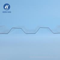 China Clear Heavy Duty Corrugated Polycarbonate Roofing Sheet 1.2mm Thick Wearproof for sale