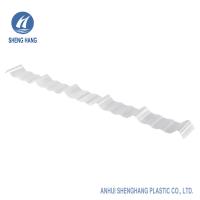 China 0.8mm Corrugated Polycarbonate Sheet 5000mm Clear Plastic Roof for Greenhouse for sale