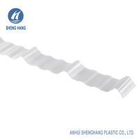 China OEM 16 Ft Corrugated Polycarbonate Roof Panels UV Protection 50 Micron for Warehouses for sale