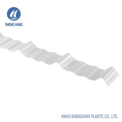 China Lexan White 3m Corrugated Plastic Roofing Sheets Transparent Fireproof for sale