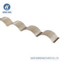 China White Corrugated Polycarbonate PC Sheet Unbreakable UL94 V0 0.8mm-3.0mm for sale