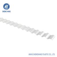 China Corrugated Polycarbonate Greenhouse Panel 1.2x3m 50 Micron UV Protection Clear for sale