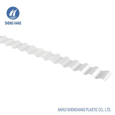 China Clear Corrugated Polycarbonate Sheet 2.95x10ft 50 Micron UV Resistant Roof Panel for sale