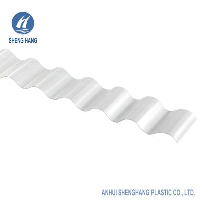 China Corrugated Polycarbonate Roofing Sheet 0.8mm-3.0mm Co Extrusion UV Protection for sale