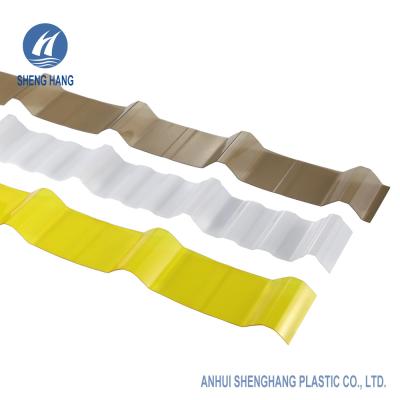 China Lightweight Corrugated Polycarbonate Sheet 0.8mm to 3mm Thickness UV Protected for sale