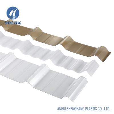 China SGS Transparent Corrugated Polycarbonate Sheets 3*16ft for sale