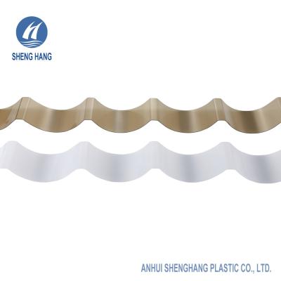 China SGS Approved Corrugated Polycarbonate Sheet 0.8mm 900mm Plastic Roofing Panel for sale