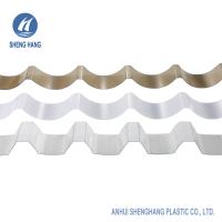 China Clear Corrugated Polycarbonate Greenhouse Roof Panels 0.8mm 50um Anti UV for sale