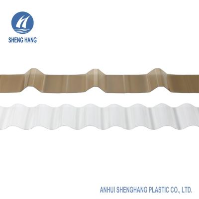 China Tinted Ribbed Corrugated Polycarbonate Sheet 0.8mm-3.0mm Thick UV Protected Roofing Panel for sale