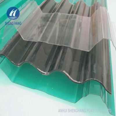 China Sabic Clear Corrugated Polycarbonate Roof Panel 0.8mm-3.0mm W900mm for Greenhouse for sale