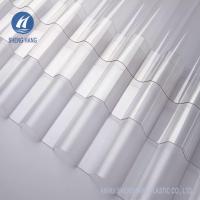 China Clear Corrugated Polycarbonate Sheets 0.8mm-3.0mm Coextrusion CNAS for sale