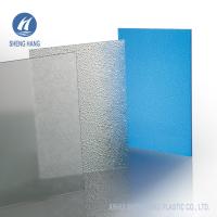 China ASTM D638 Clear Embossed Polycarbonate Sheets UV Coating PC UL94 V2 for sale