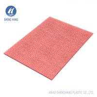 China Textured Diamond Polycarbonate Embossed Sheets 2100x5800mm SGS RoHS UV Protected for sale