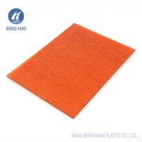 China Textured Diamond Polycarbonate Embossed Sheets 2100x5800mm SGS RoHS UV Protected for sale