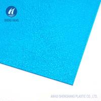 China Textured Diamond Polycarbonate Embossed Sheets 2100x5800mm SGS RoHS UV Protected for sale