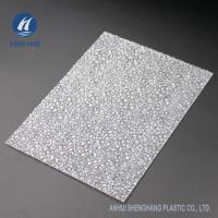 China Plastic Black Embossed Polycarbonate Sheet Texture Anti Uv 2.5mm Thick for sale