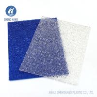 China Plastic Black Embossed Polycarbonate Sheet Texture Anti Uv 2.5mm Thick for sale