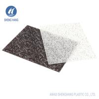 China Blue Tinted Polycarbonate Embossed Sheet Lightweight PC 5.8m Textured Surface for sale