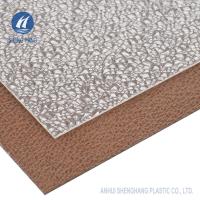 China Orange Green Diamond Embossed Polycarbonate Sheet 3mm Waterproof for sale