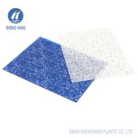 China 2000*3000mm Colored Embossed Polycarbonate Sheet Diamond Bronze Orange for sale