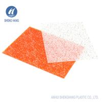 China 2000*3000mm Colored Embossed Polycarbonate Sheet Diamond Bronze Orange for sale
