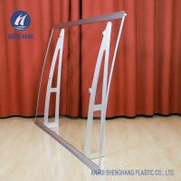 China Polycarbonate Door Canopy 900x1400mm 3mm Clear Anti UV Aluminum Alloy Bracket for sale