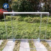 China Polycarbonate Door Canopy 900x1400mm 3mm Clear Anti UV Aluminum Alloy Bracket for sale