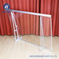 China 55x35 Inch Curved Polycarbonate Canopy Awning with Aluminum Bracket 1400mm Width for sale