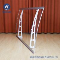 China Solid Polycarbonate Door and Window Awning 1400mm Width Steel Bracket Anti Impact for sale