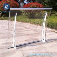 China Waterproof Solid Poly Carbonate Canopy 4.6ft×3ft With Metal Brackets Eco for sale