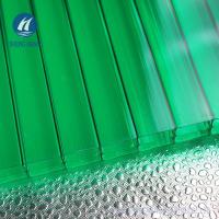 China SGS Greenhouse Triple Wall Polycarbonate Panel 4x8 Fire Resistant for sale