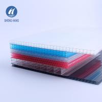 China Honeycomb Polycarbonate Sheet 12mm 2.2kg/m2 High Strength UV Resistant for sale