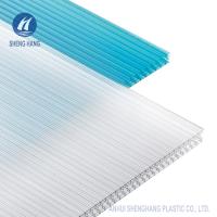 China UV Protection 50um Honeycomb Polycarbonate Roof Panels 10mm Multiwall Lightweight for sale