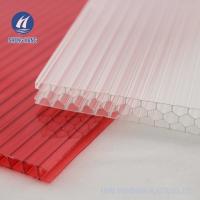 China Honeycomb Polycarbonate Sheet 6mm 2100x3000mm Thermal Insulation UV Resistant for sale