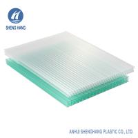 China Honeycomb Polycarbonate Sheet 6mm 12mm Anti Impact UV Coated SGS Greenhouse Panel for sale