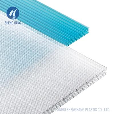 China Anti UV Cellular Honeycomb Polycarbonate Sheet 6mm to 12mm for Greenhouse Roofing for sale