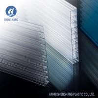 China Hollow X Structure Multiwall Polycarbonate Roofing Sheet 25mm 5 Wall PC for sale