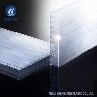 China 8 Wall 25mm 50 Micron Multi Wall Polycarbonate Sheet Clear Roof Panel Lightweight for sale