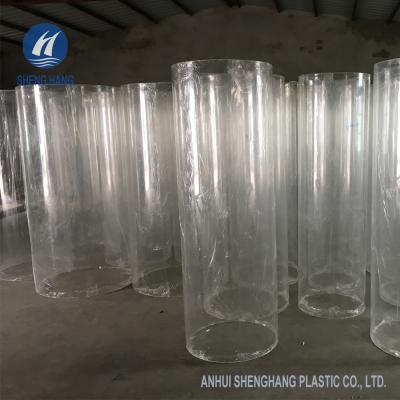 China Cast Acrylic Tube OD50-1800mm White Perspex Tubing High Density Clear Pipe for sale