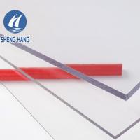 China Polycarbonate Solid Sheet 3.2x6.5ft Transparent Flame Resistant UV Coated for sale