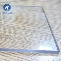 China Polycarbonate Solid Sheet 3.2x6.5ft Transparent Flame Resistant UV Coated for sale
