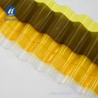 China Colored Transparent Corrugated Polycarbonate Roofing Sheet Co Extrusion for sale