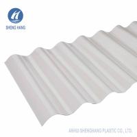 China Aging Resistance Corrugated Polycarbonate Roofing Panel 0.8mm 1.0mm for sale