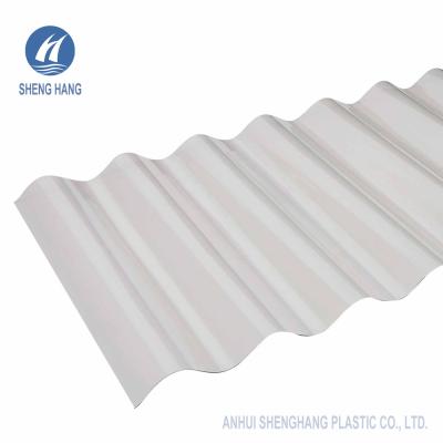 China Aging Resistance Corrugated Polycarbonate Roofing Panel 0.8mm 1.0mm for sale