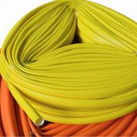 China White Silicone Fiberglass Sleeve Flexible High Temperature Fiberglass Sleeve Flame Retardant for sale