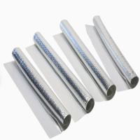 China Self Wrapping Wire Harness Sleeves Aluminum Foil Fiberglass Hose Sleeve for sale