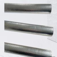 China Self Wrapping Wire Harness Sleeves Aluminum Foil Fiberglass Hose Sleeve for sale
